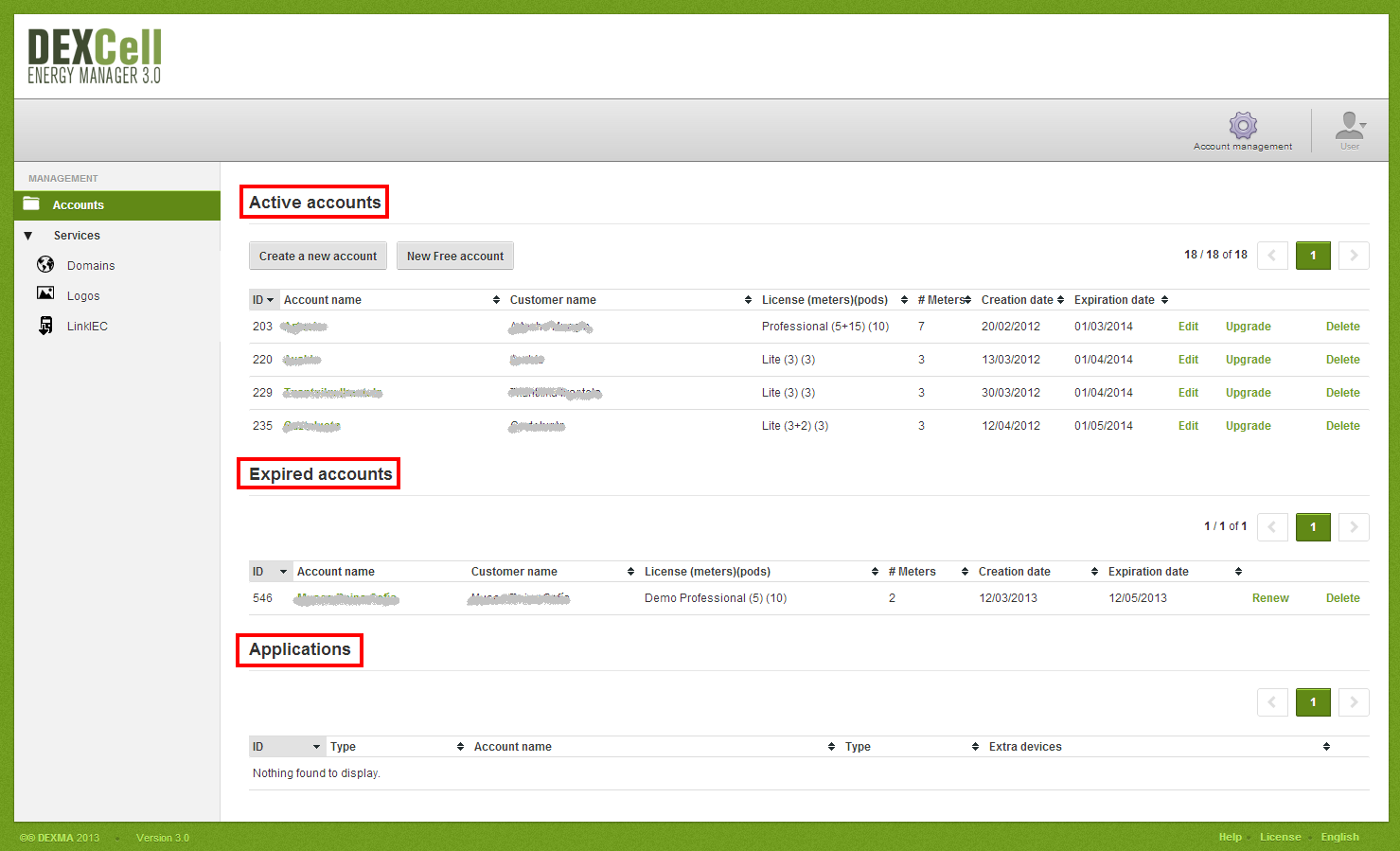 Create, configure and manage an account – DEXMA Help Center
